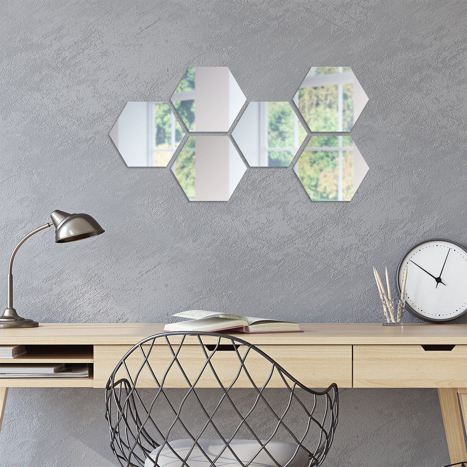 Ivy Bronx Set Hexagonal Mirror 15 Cm - 6 Pcs | Wayfair.co.uk