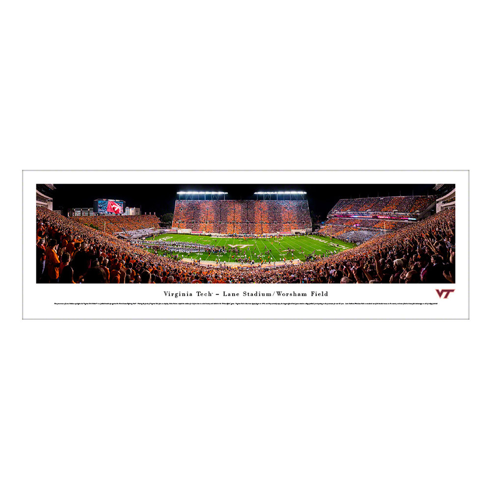 BlakewayPanoramas NCAA Virginia Tech Football Panoramic Print | Wayfair