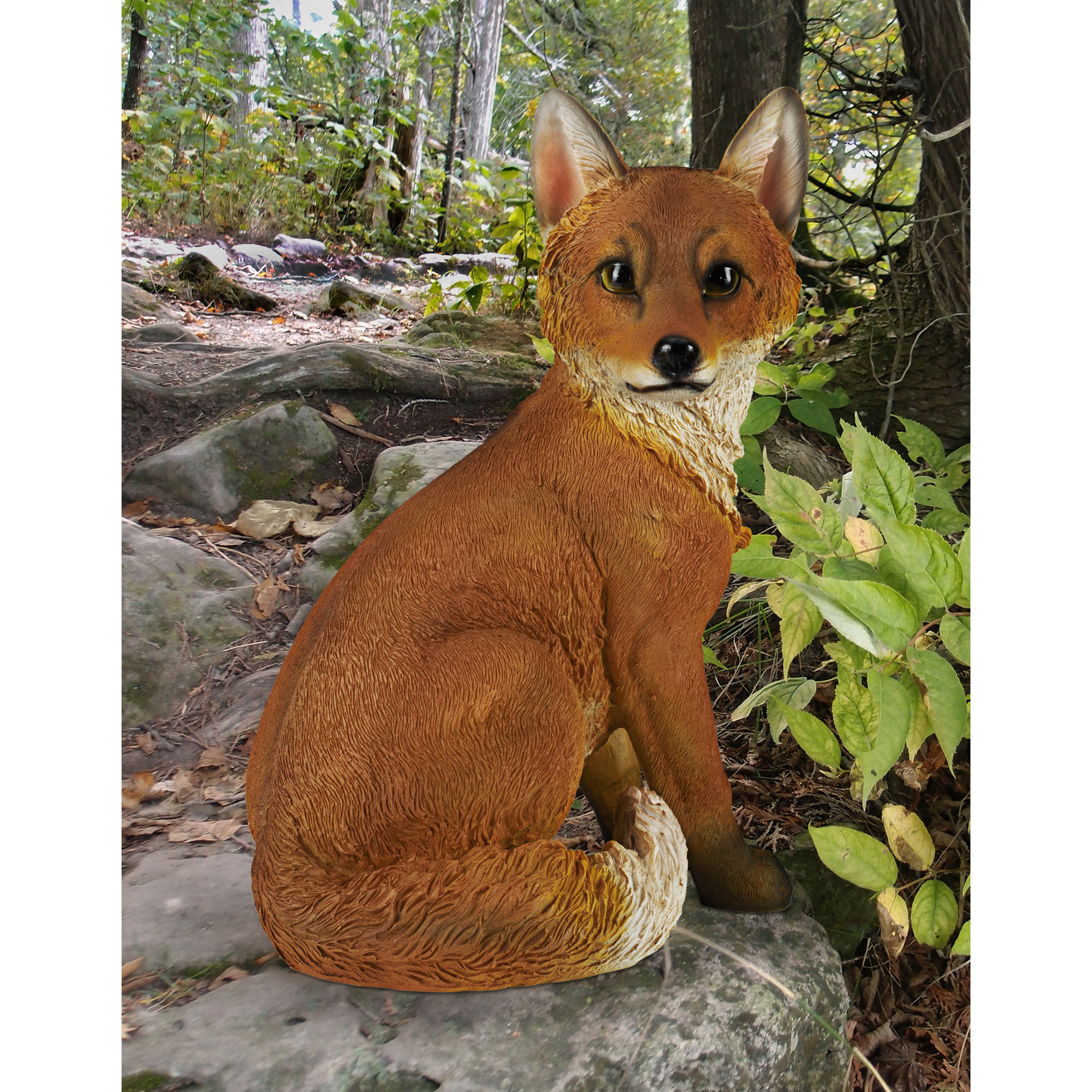 Design Toscano Woodie, the Woodland Fox Garden Statue & Reviews | Wayfair