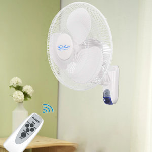 CG INTERNATIONAL TRADING 2 Pack 16 In. Indoor White Wall Mount Fan With ...