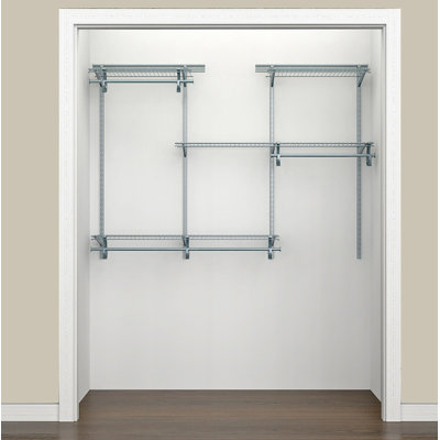 ClosetMaid ShelfTrack 48" W - 72" W Closet System Starter Kit & Reviews ...