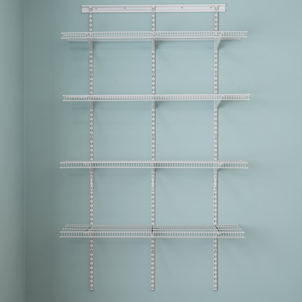 ClosetMaid ShelfTrack 80" H x 48" W x 16.75" D Pantry Shelving Unit ...