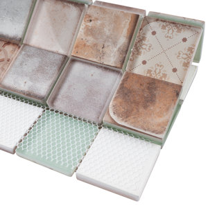Supreme Tile Classic Roman 2" x 2" Glass Grid Mosaic Wall Tile ...