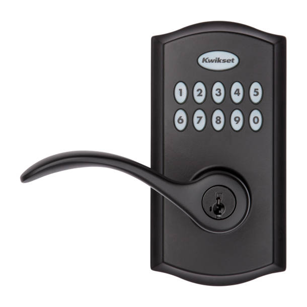 Kwikset Downtown Single Cylinder Deadbolt Square Rosette and Smartkey ...