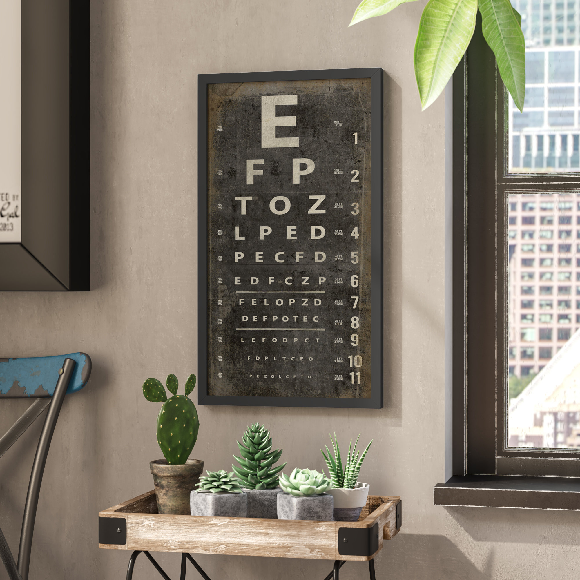 Williston Forge Eye Chart by The Artwork Factory - Picture Frame ...