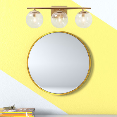 Willa Arlo Interiors Ruppe 3- Light Dimmable Gold Vanity Light ...