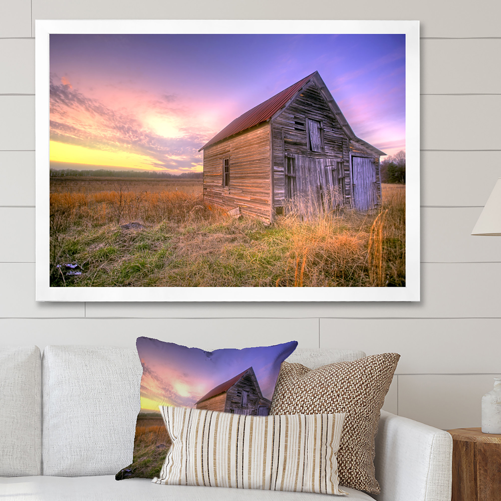 Gracie Oaks Old Barn At Sunrise Old Barn At Sunrise - Single Picture ...