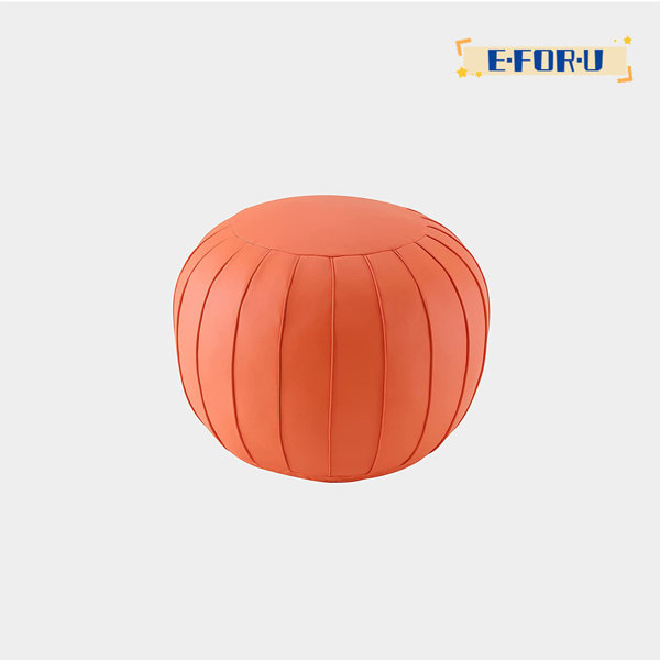 Mercer41 Jefferi Vegan Leather Pouf | Wayfair