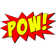 VWAQ Comic Book Style Peel and Stick Pow Caption Wall Decal | Wayfair