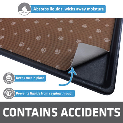 Tucker Murphy Pet™ Lauren Dog Crate Mat, Kennel Liner - Absorbent ...