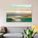 East Urban Home Teal Askew by PI Studio - Floater Frame Gallery-Wrapped ...