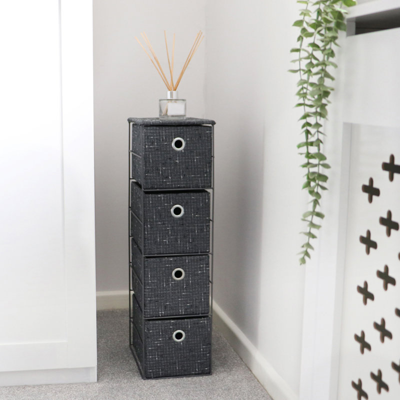 JVL Narrow Fabric Storage Tower | Wayfair.co.uk