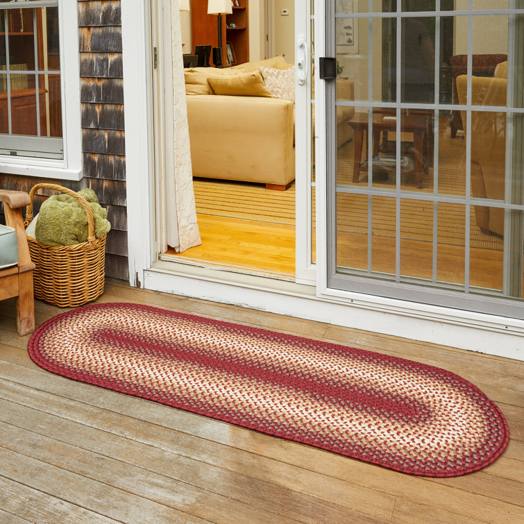 August Grove® Epes Handmade Braided Red Indoor/Outdoor Rug & Reviews ...