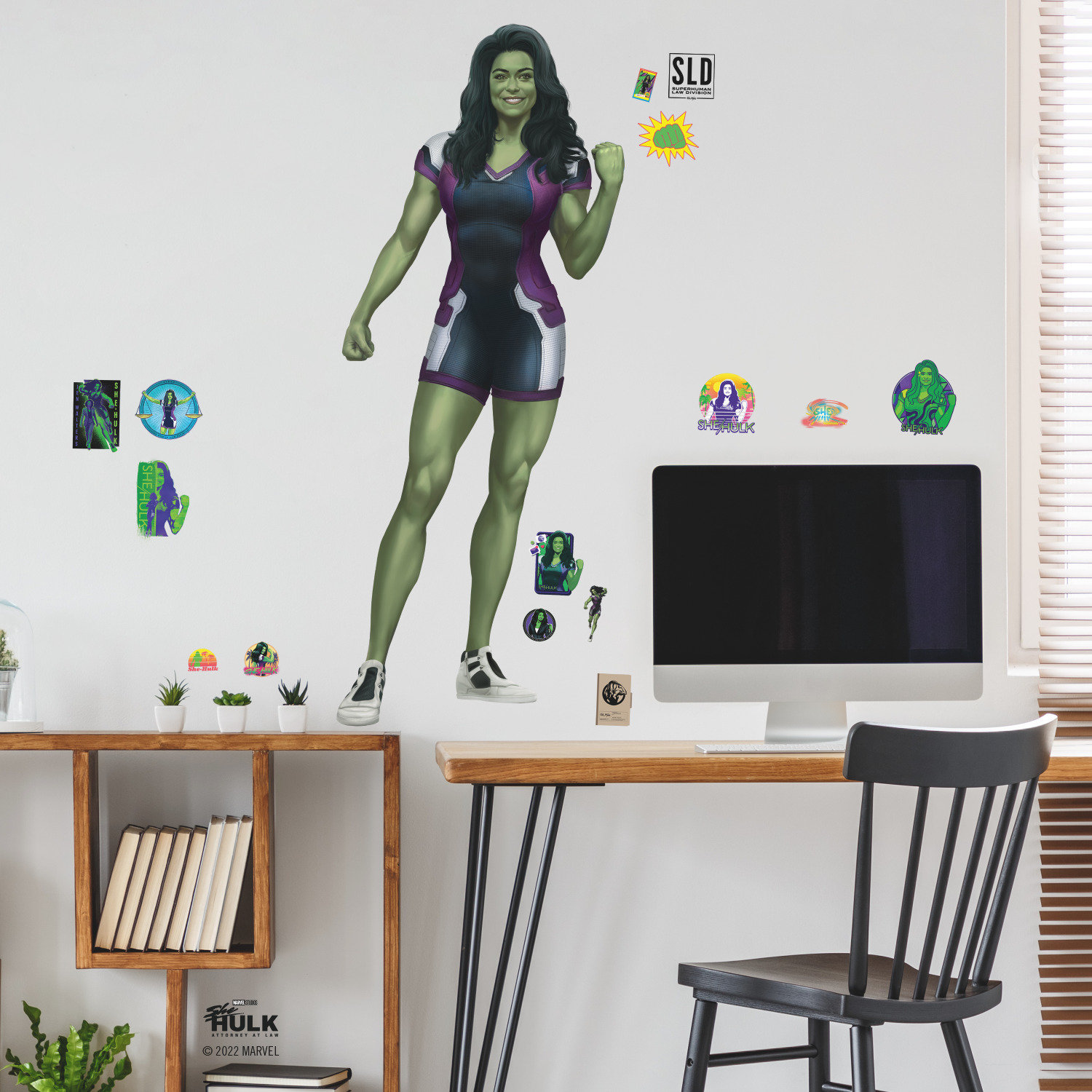 Room Mates SHE HULK GIANT PEEL & STICK WALL DECALS | Wayfair