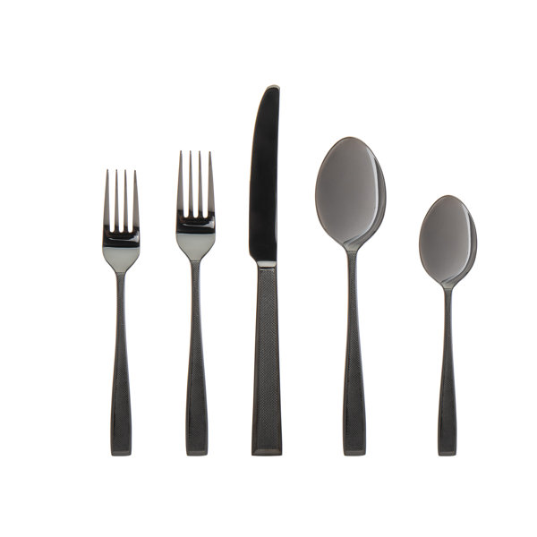 Godinger Silver Art Co Hudson Stainless Steel Flatware - Set of 20 ...