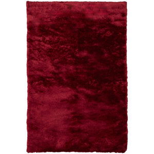 Everly Quinn Sighburgh Handmade Hand Tufted Performance Cranberry Red ...