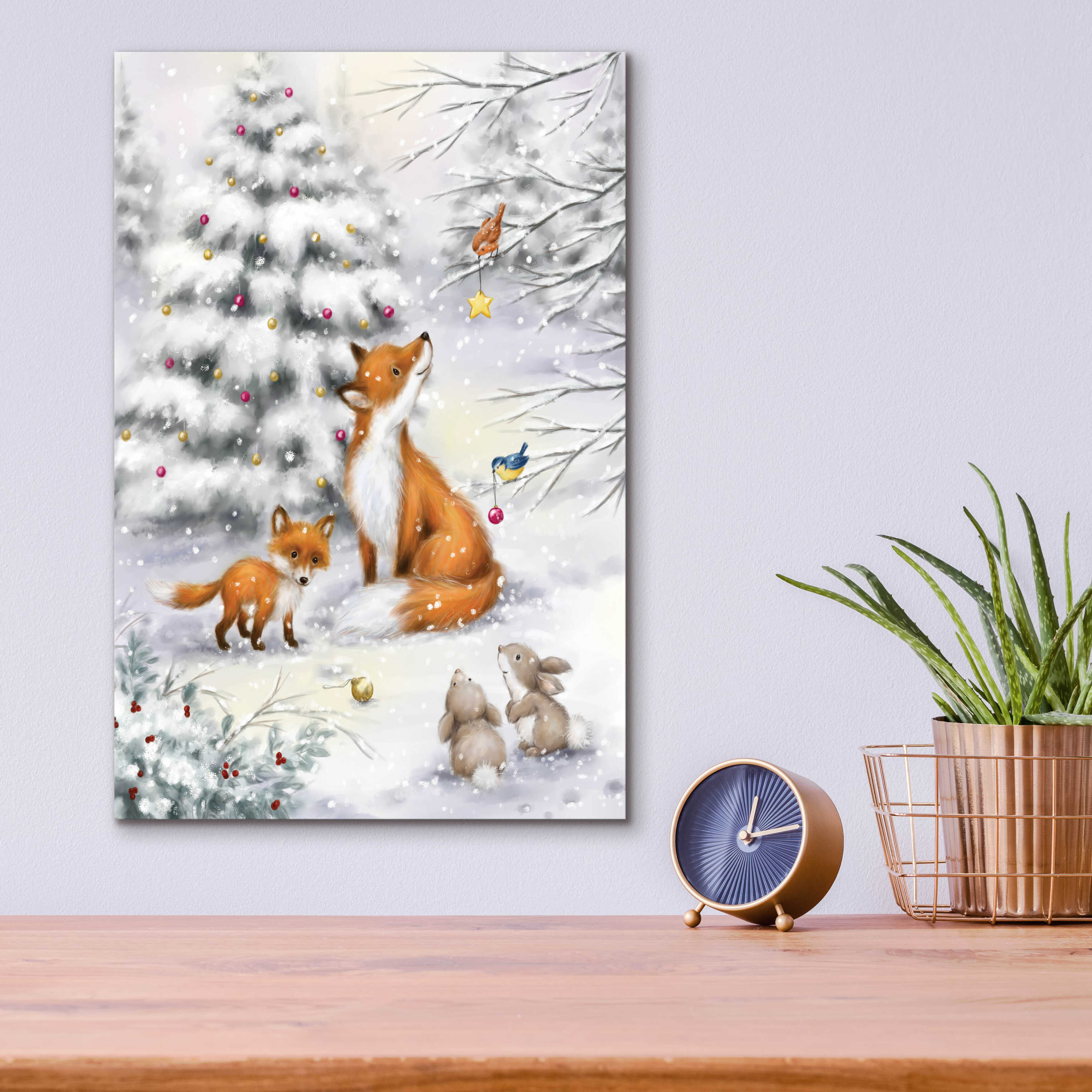 Red Barrel Studio® Epic Art 'Fox In Forest' By Makiko, Acrylic Glass ...