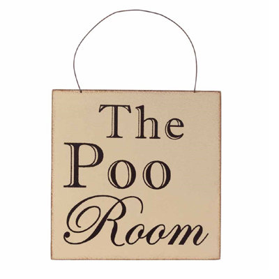 Maturi Sadler The Poo Room Sign | Wayfair.co.uk