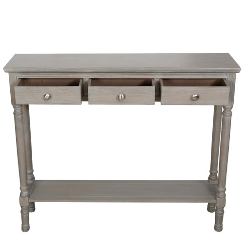 Three Posts 3 Drawer Console Table for Hallway & Living Room Furniture ...