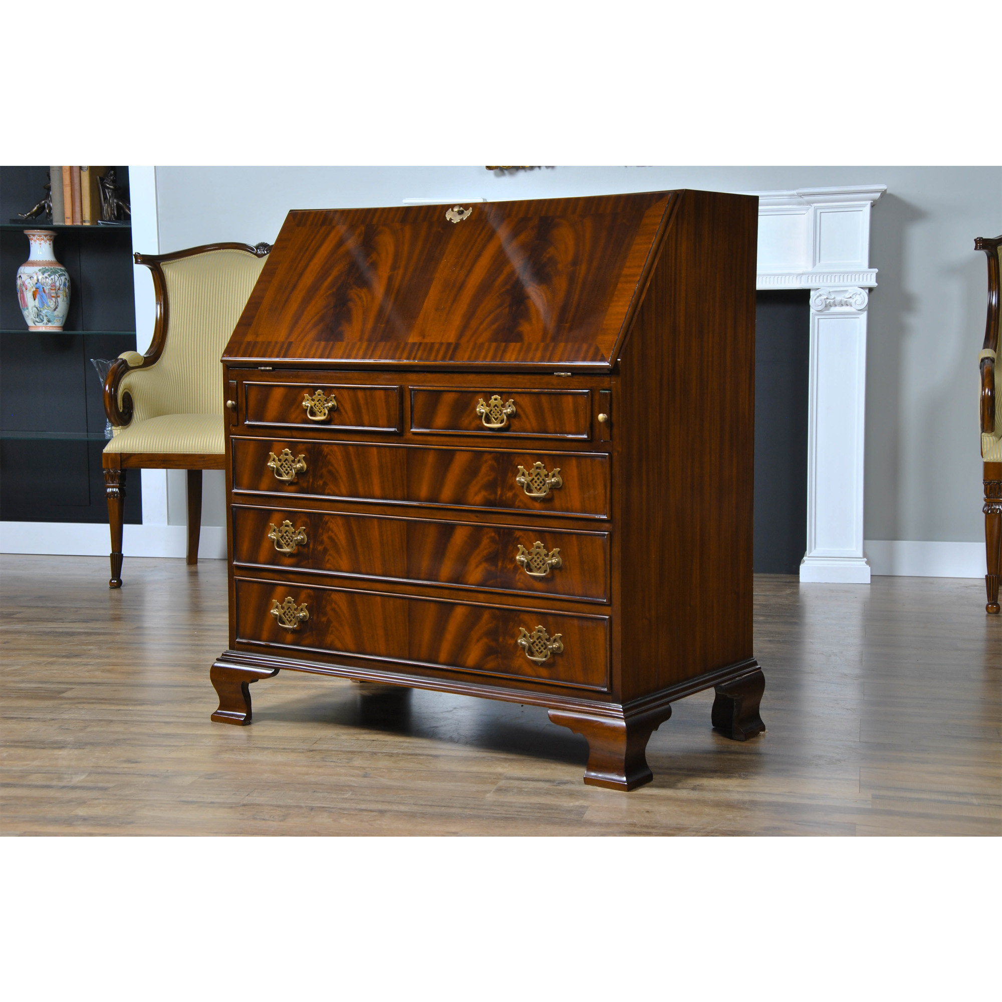 Niagara Mahogany Secretary Desk | Wayfair