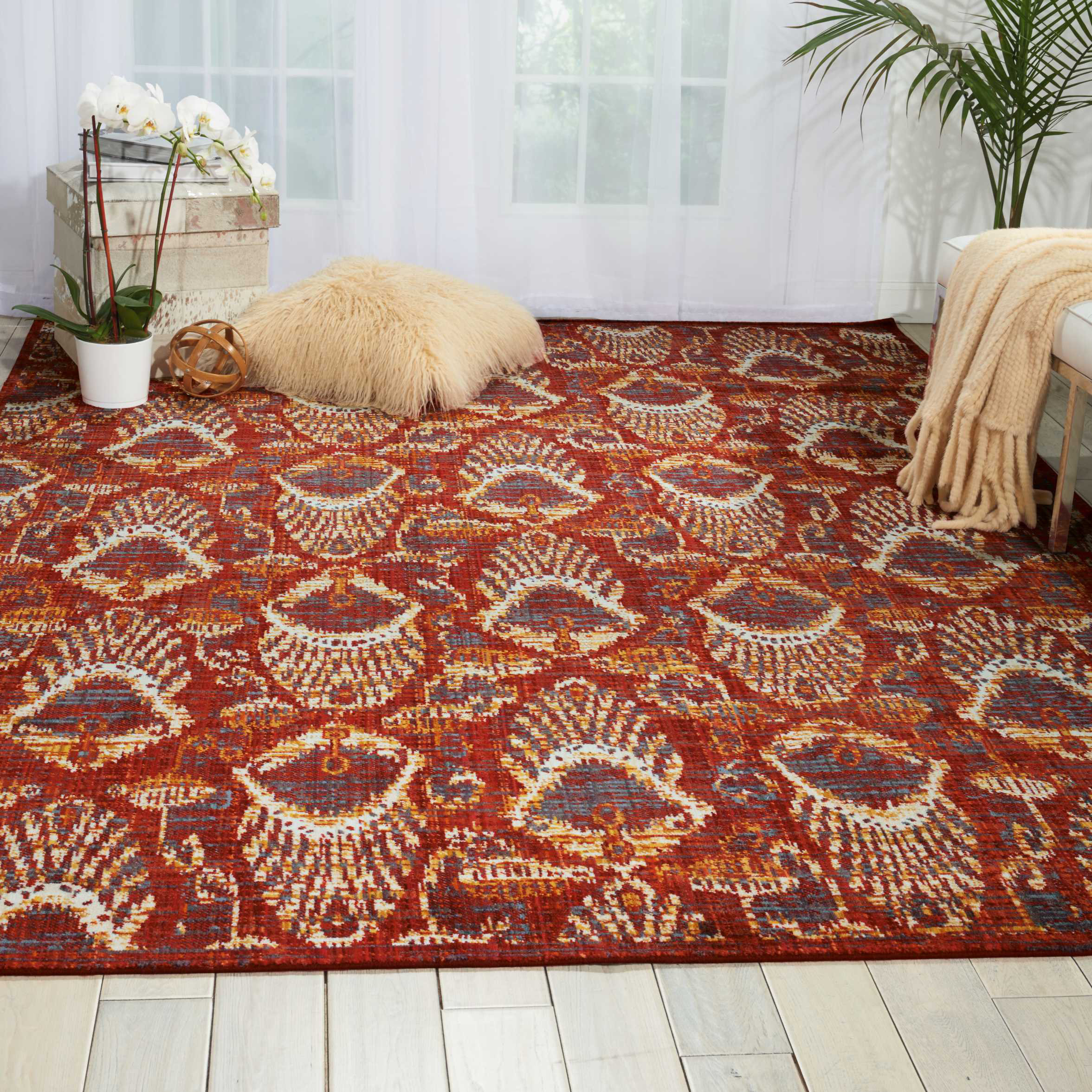 Barclay Butera Moroccan Power Loom Paprika Rug | Wayfair