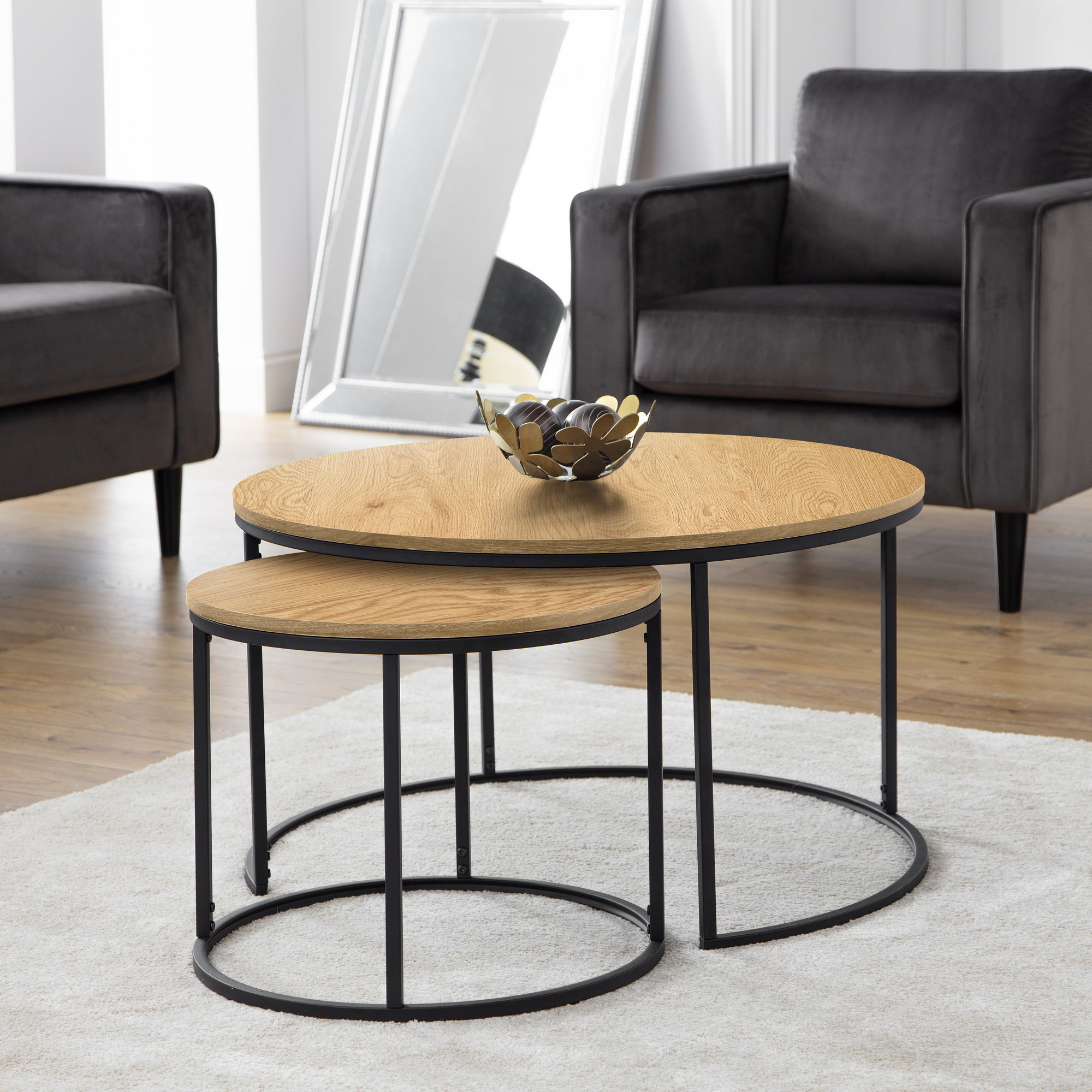 Mercury Row Amhurst 2 Piece Coffee Table Set & Reviews | Wayfair.co.uk