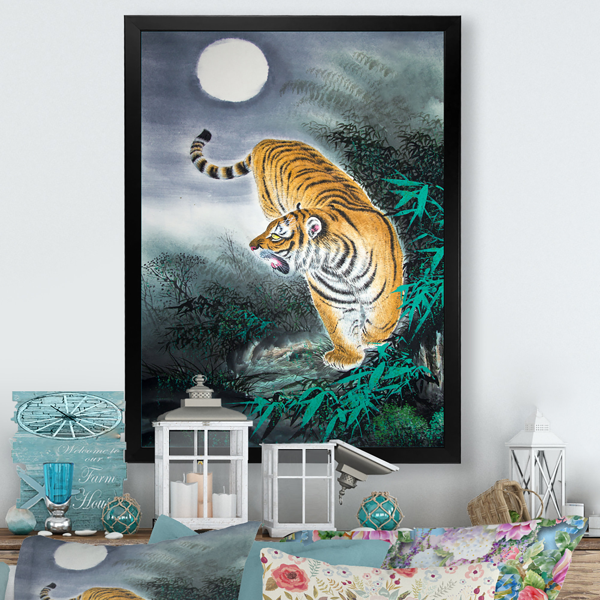 Traditional Chinese Tiger Painting