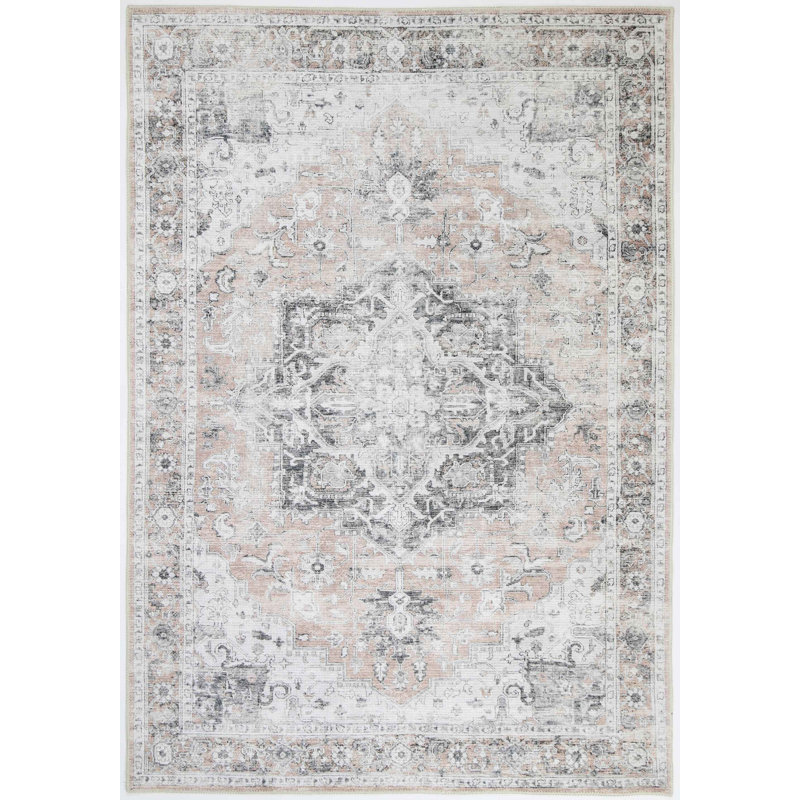 Bungalow Rose Glendalis Blush Rug | Wayfair