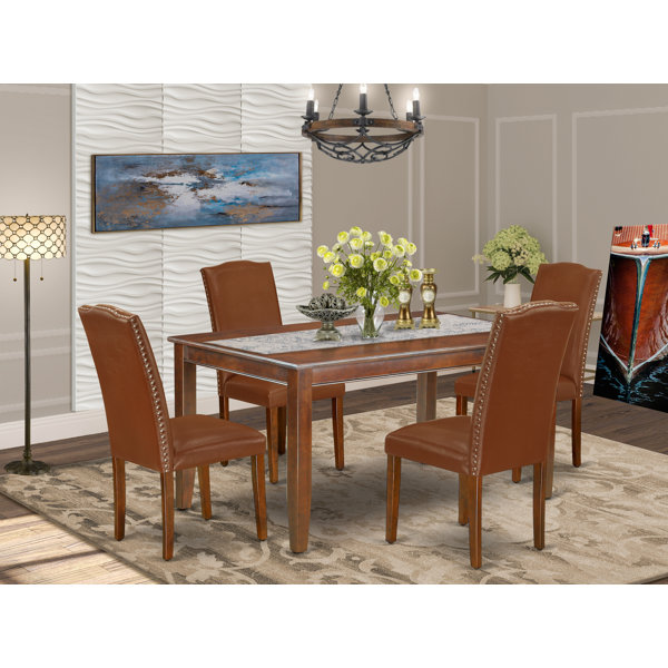 Alcott Hill® Roseanne 4 - Person Solid Wood Dining Set | Wayfair