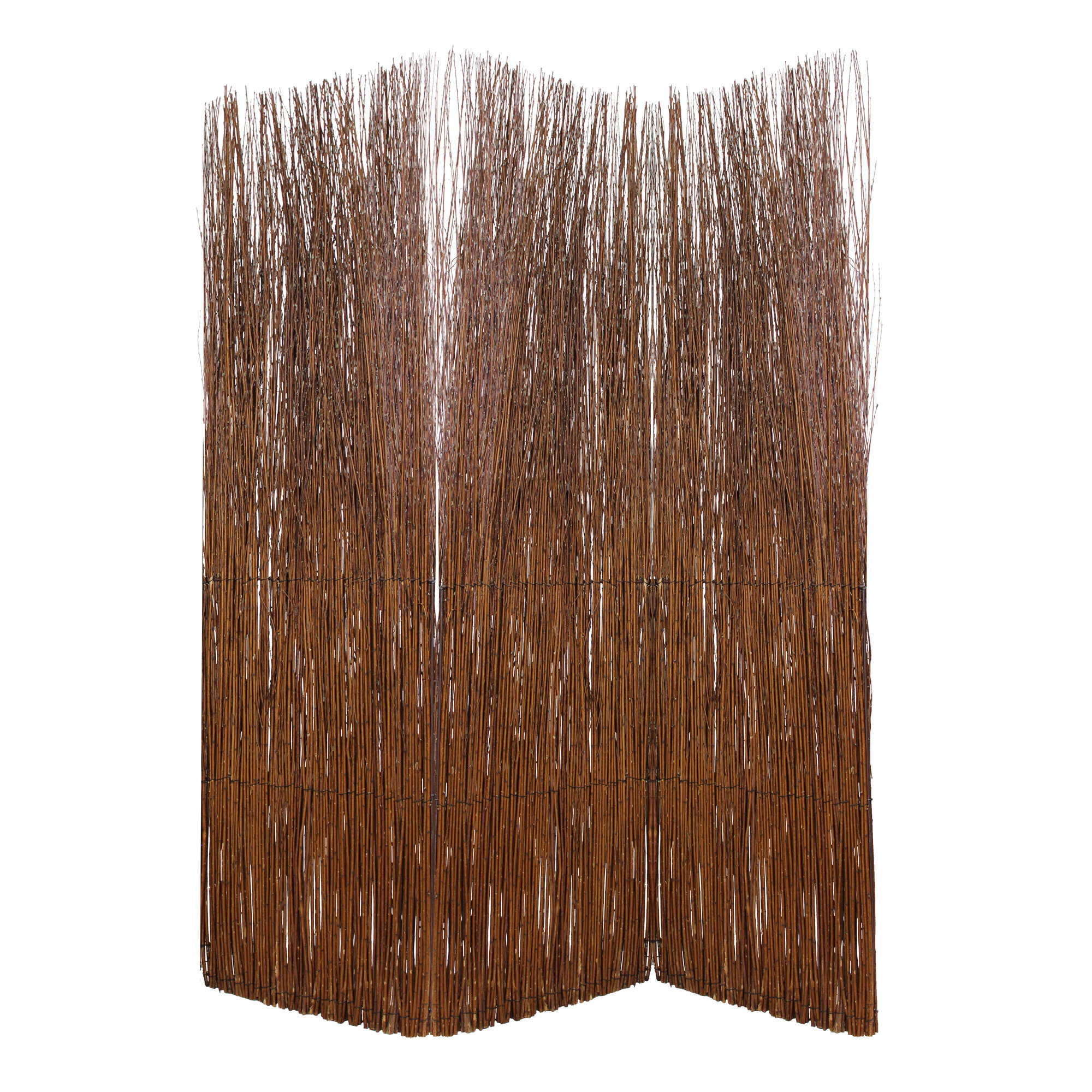Bayou Breeze Eva 63'' W x 84'' H 3 - Panel Bamboo/Rattan Folding Room ...