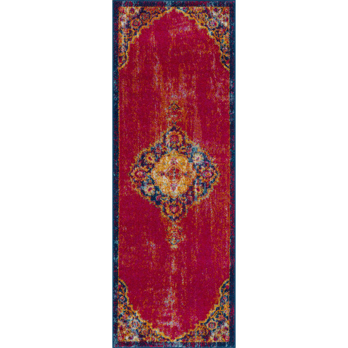 Bungalow Rose Rummond Performance Red Rug & Reviews | Wayfair