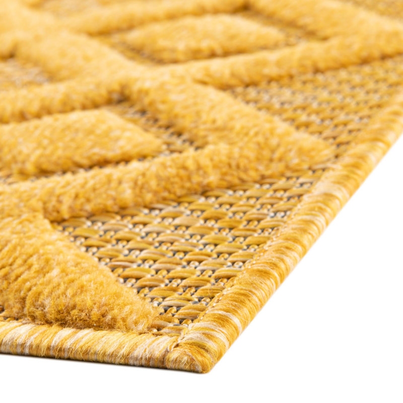 Langley Street Gritton Yellow Indoor/Outdoor Rug & Reviews | Wayfair