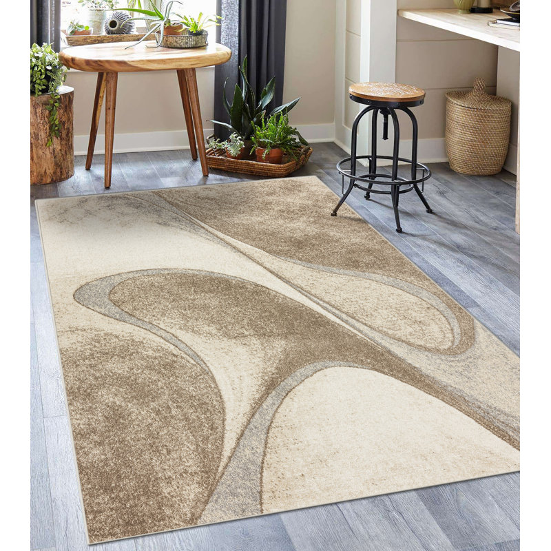 Ivy Bronx Saugatuck Performance Beige Rug | Wayfair