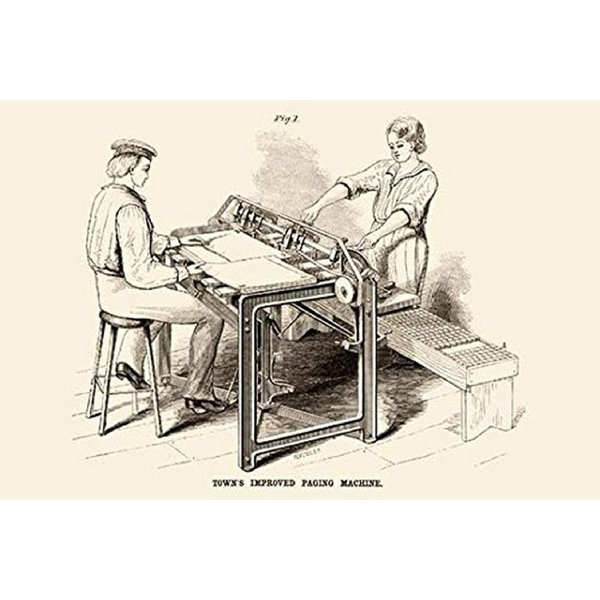 MH Handel Town's Improved Paging Machine - Gallery Wrapped 4 Town's ...