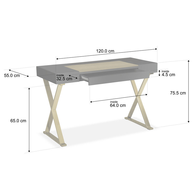 Ivy Bronx Abela 120cm Rectangular Computer Desk | Wayfair.co.uk