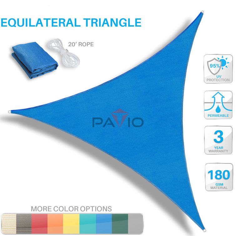 Patio 25' x 26' Triangle Shade Sail | Wayfair