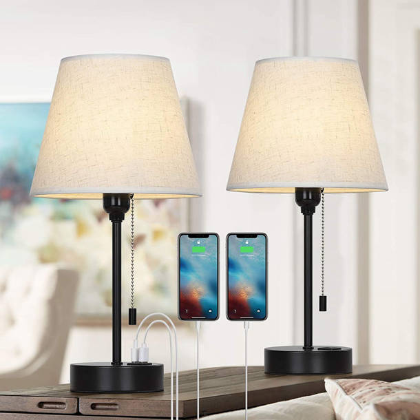 Latitude Run® Metal USB Table Lamp | Wayfair