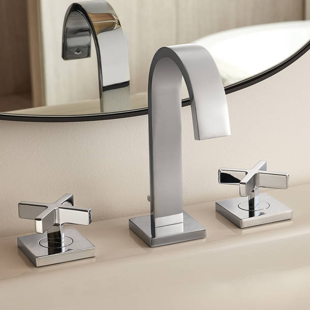 Speakman Lucid Widespread Faucet 2-handle Bathroom Faucet with Drain ...