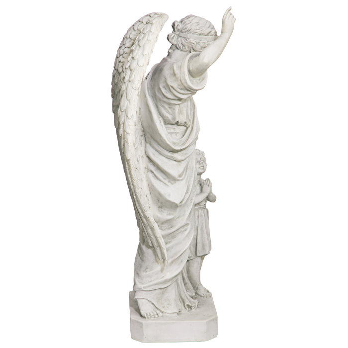 Design Toscano Guardian Angel Child's Prayer Statue & Reviews | Wayfair