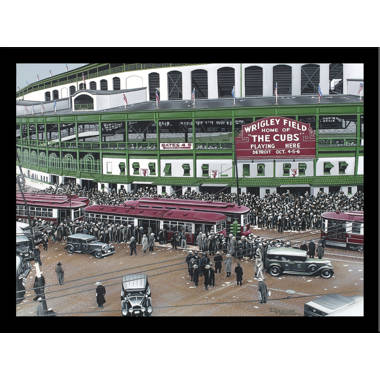 Buy Art For Less Wrigley Field Framed On Paper by Darryl Vlasak ...