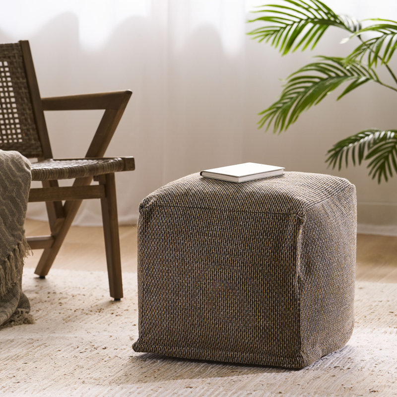 Union Rustic Felix Upholstered Pouf & Reviews | Wayfair