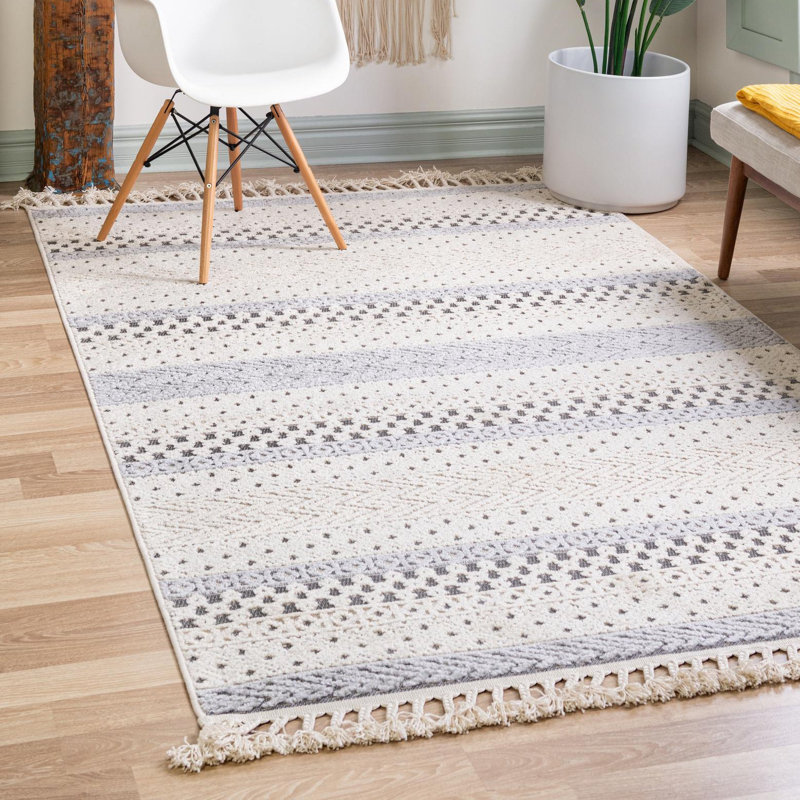 Steelside™ Tayla Performance Sandy Beige Rug & Reviews | Wayfair