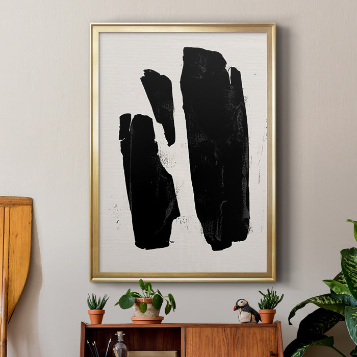 Brayden Studio® Triple Block Print II Framed On Paper Painting | Wayfair