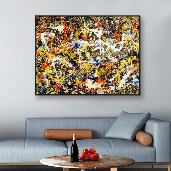 Red Barrel Studio® Convergence By Jackson Pollock by Jackson Pollock ...