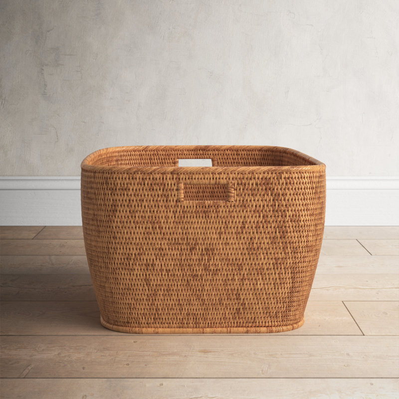 Birch Lane™ Large Rattan Basket & Reviews | Wayfair