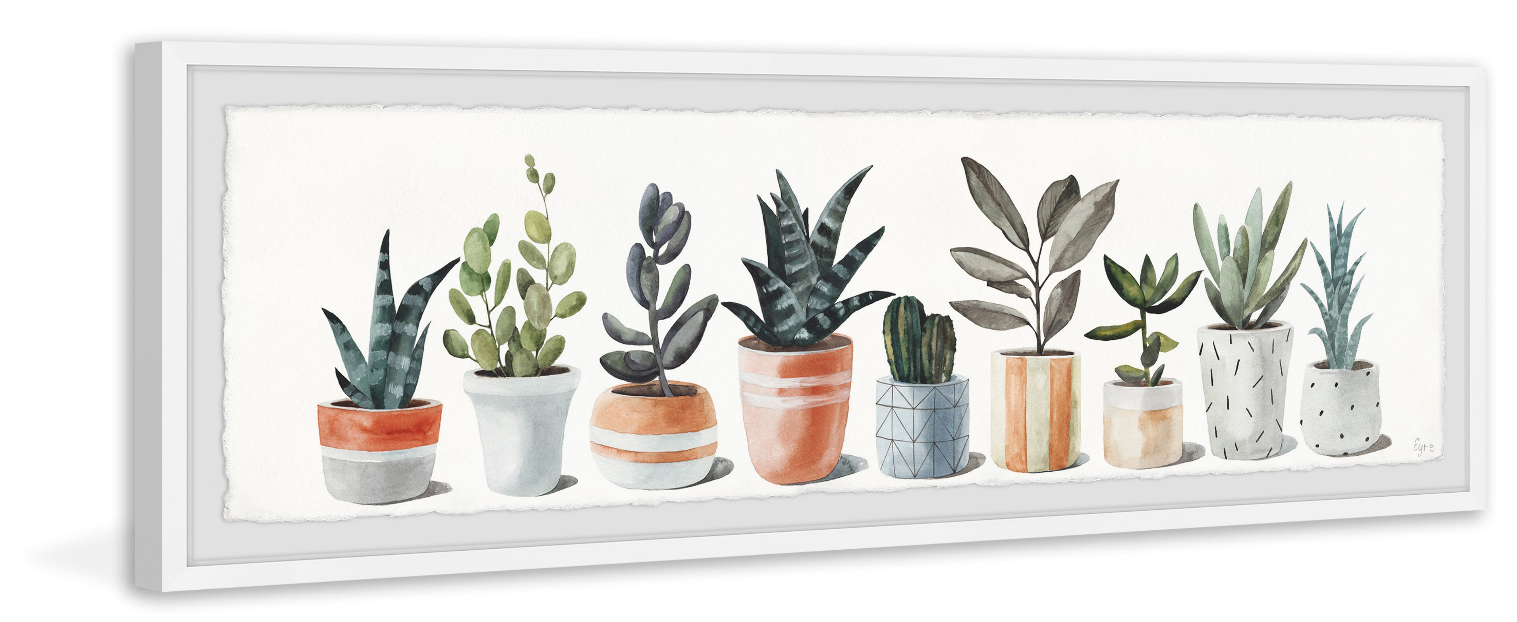 Union Rustic Geometric Painted Pots by Marmont Hill - Picture Frame ...