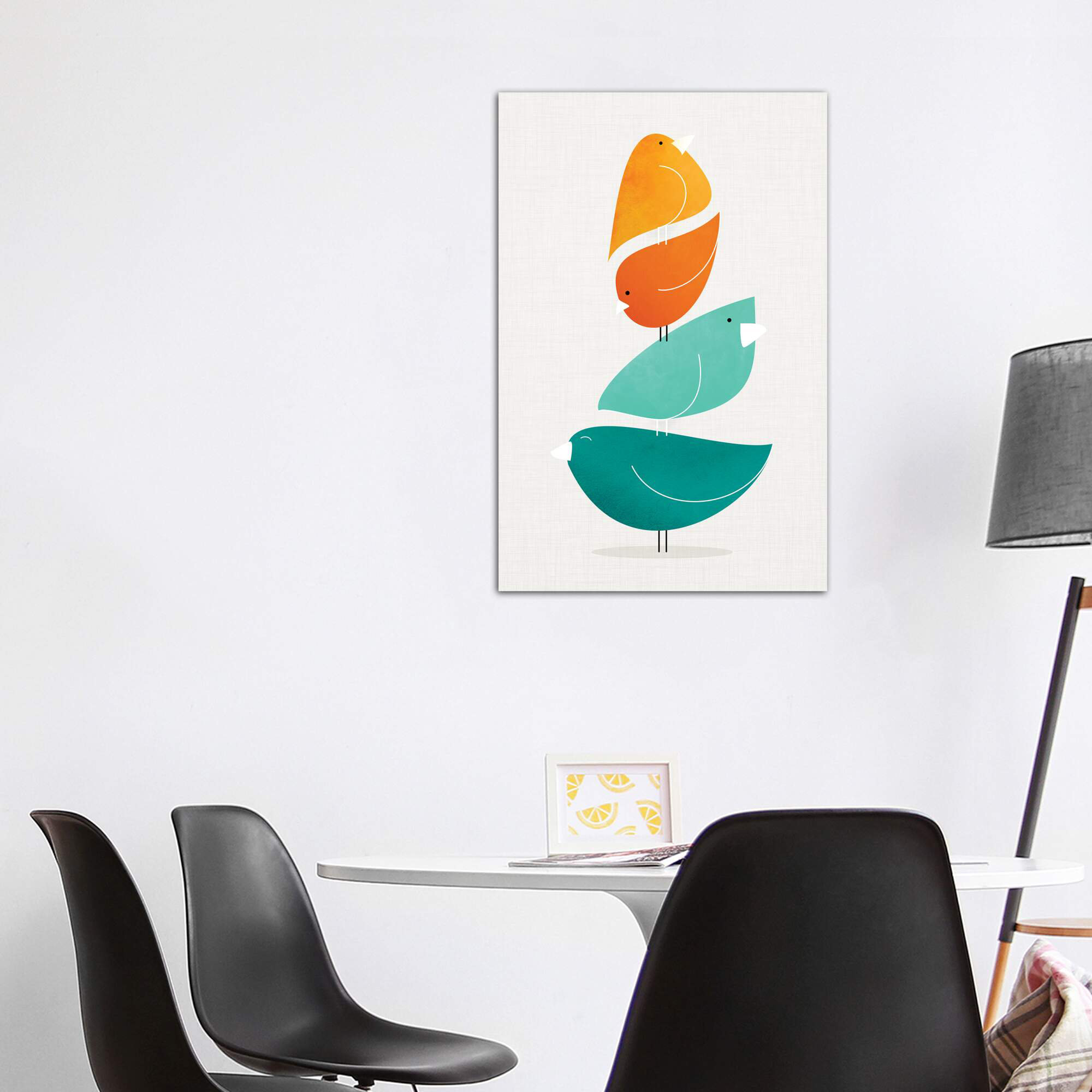 East Urban Home Bird Stack II by Modern Tropical - Graphic Art | Wayfair
