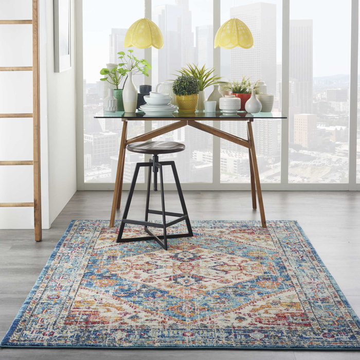 Blue Elephant Light Blue Rug & Reviews | Wayfair.co.uk