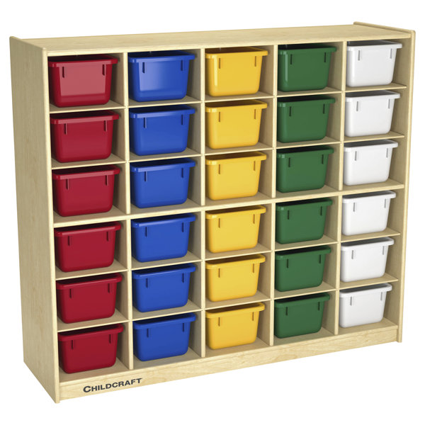 Childcraft Mobile 30 Compartment Cubby with Trays | Wayfair