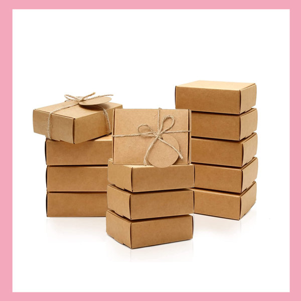 19th Street 50 Pcs Kraft Soap Boxes Packaging For Gift Wrapping ...